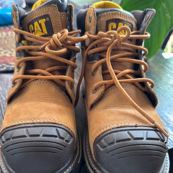 Caterpillar | Shoes | Caterpillar Tan And Black Work Boots | Poshmark